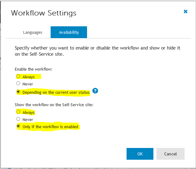Error Message: "All tasks are disabled now. To enable required tasks ...