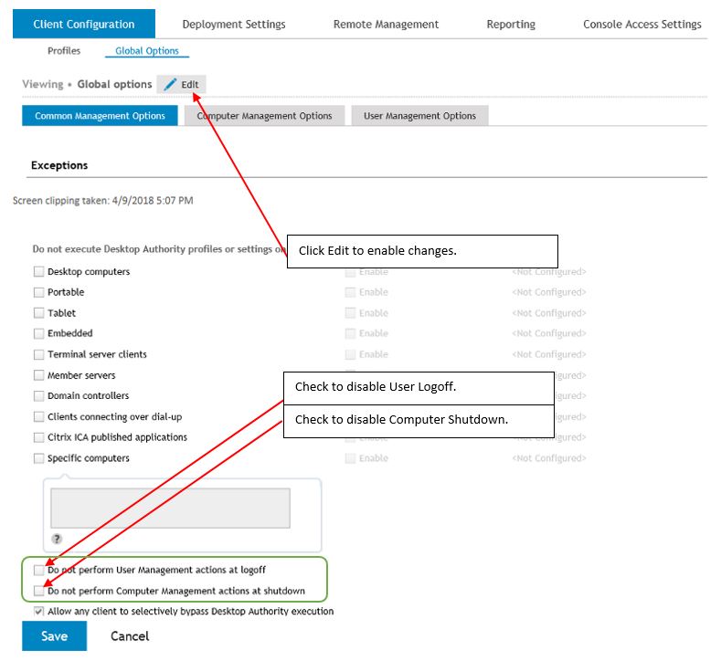 How to disable Computer Shutdown or User Logoff profiles execution ...