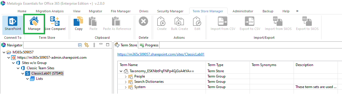 How to migrate Term Store with Essentials for O365? (4235652) How to migrate Term Store with Essentials for O365? (4235652)