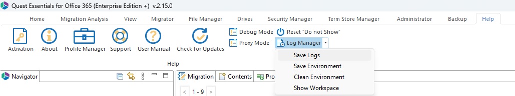 How to collect Essentials for O365 logs to provide support. (4235380)