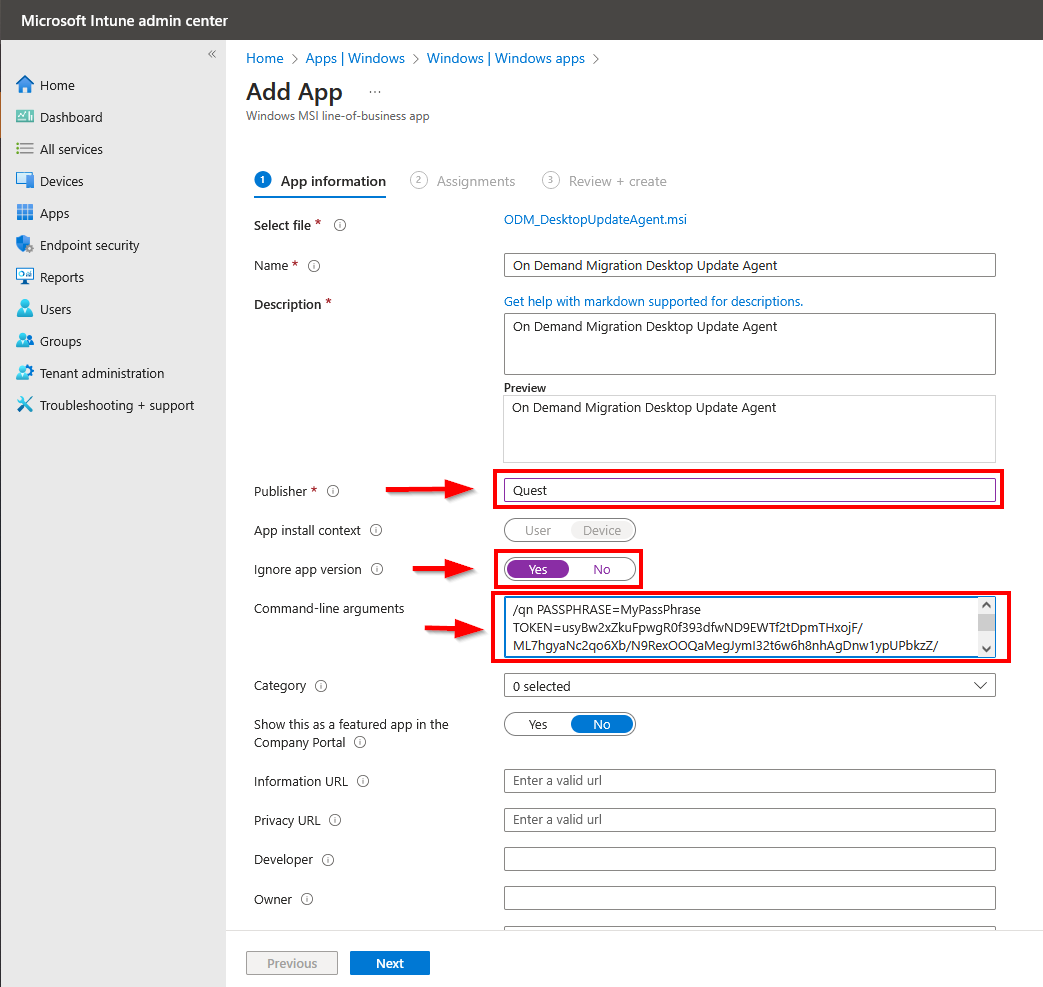 How To: Install DUA with Intune (4375090)