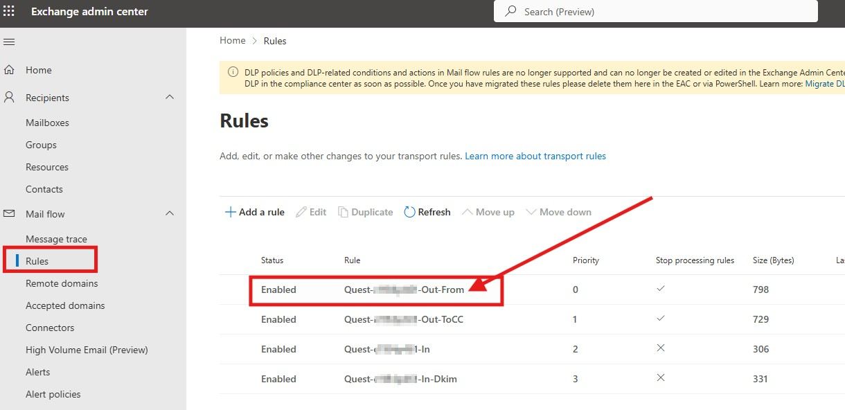 Domain Rewrite - Prevent email to a specific SMTP domain from being ...