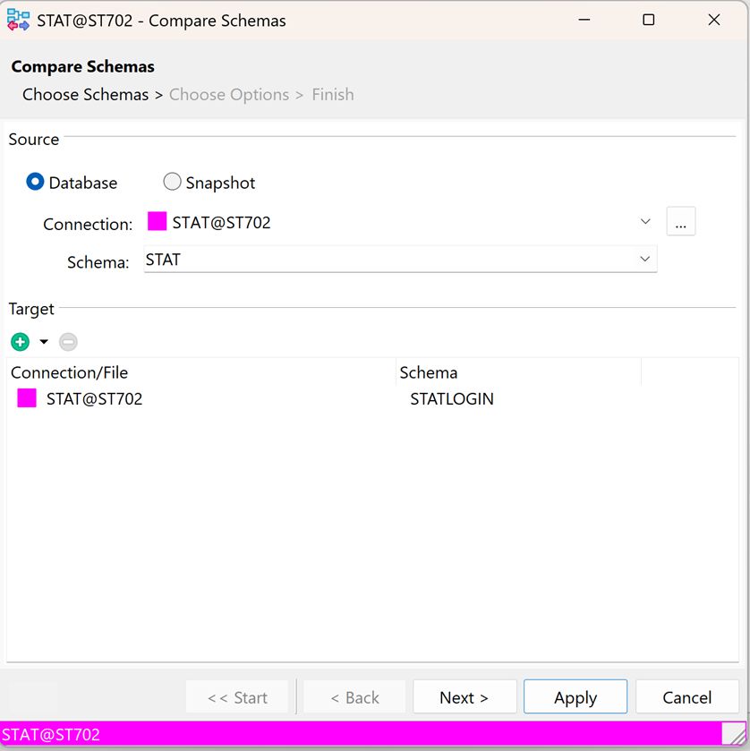 Run schema compare from command prompt (4382558)
